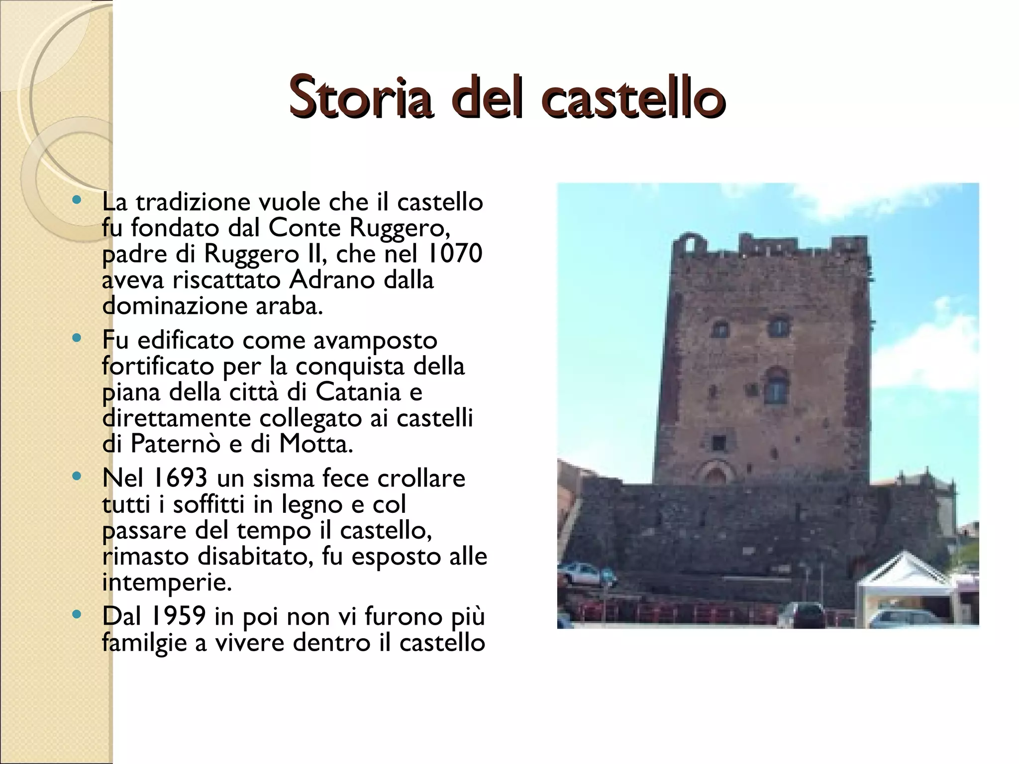 Castello Normanno Di Adrano | PPT