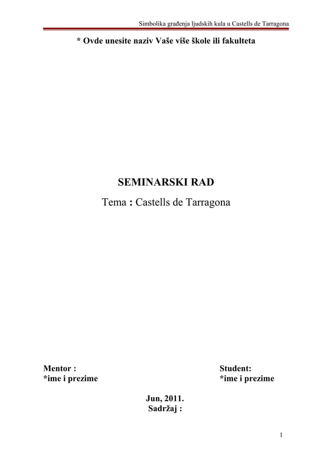 Castells de tarragona | DOC