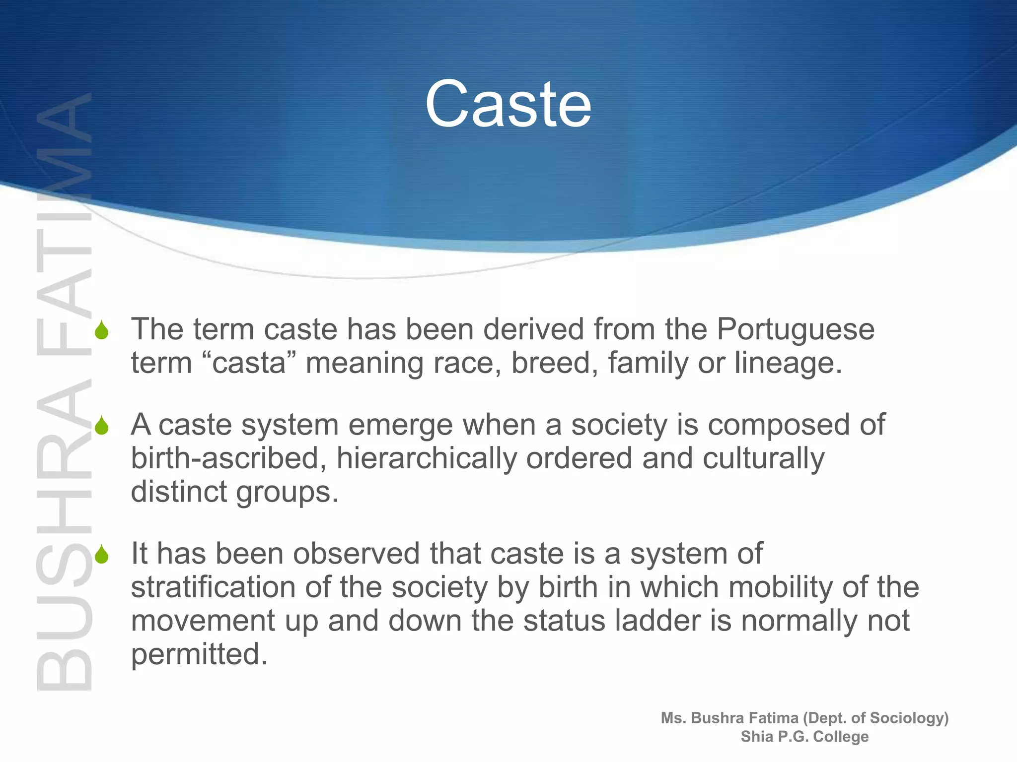 Caste & politics in india | PPTX