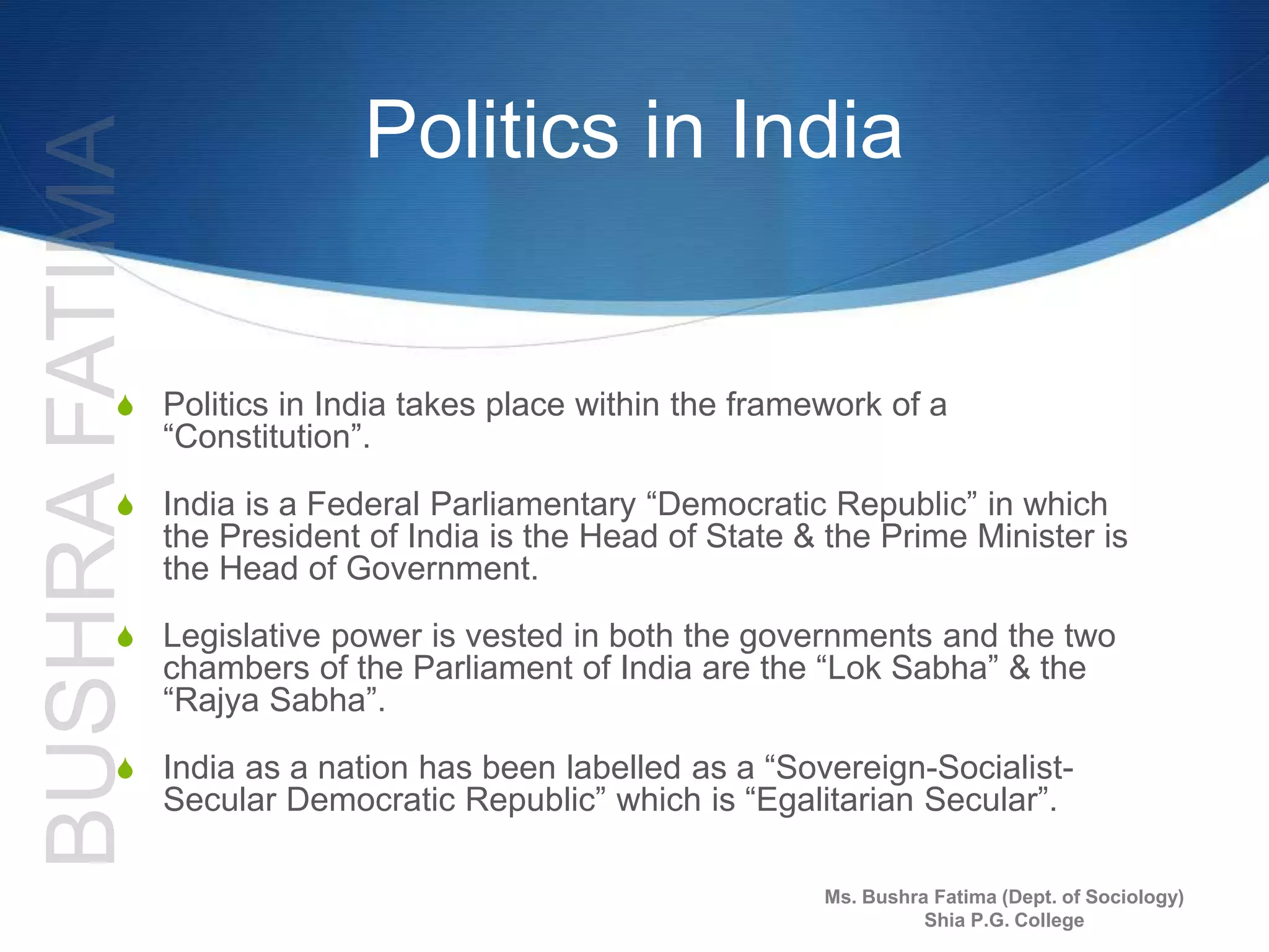 Caste & politics in india | PPTX