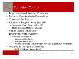Caster spray-chamber-corrosion- chemtreat | PPTX