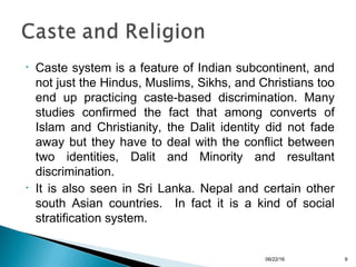 Caste rigidity: The Contested Debate | PPT