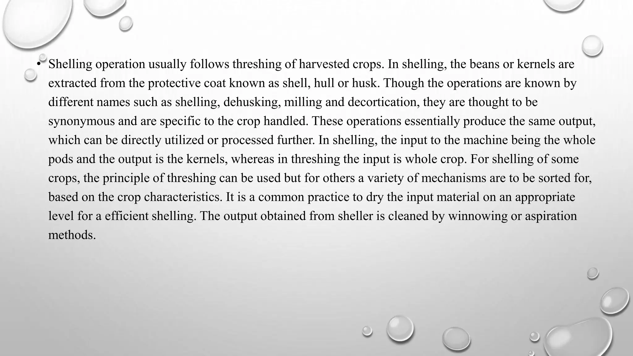 Caster thresher / Sheller | PPTX