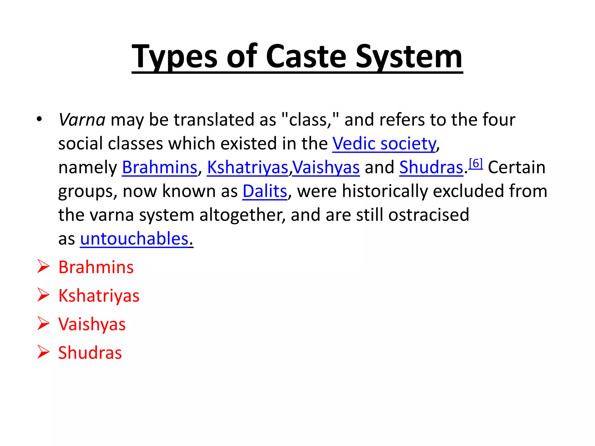 Caste system | PPTX
