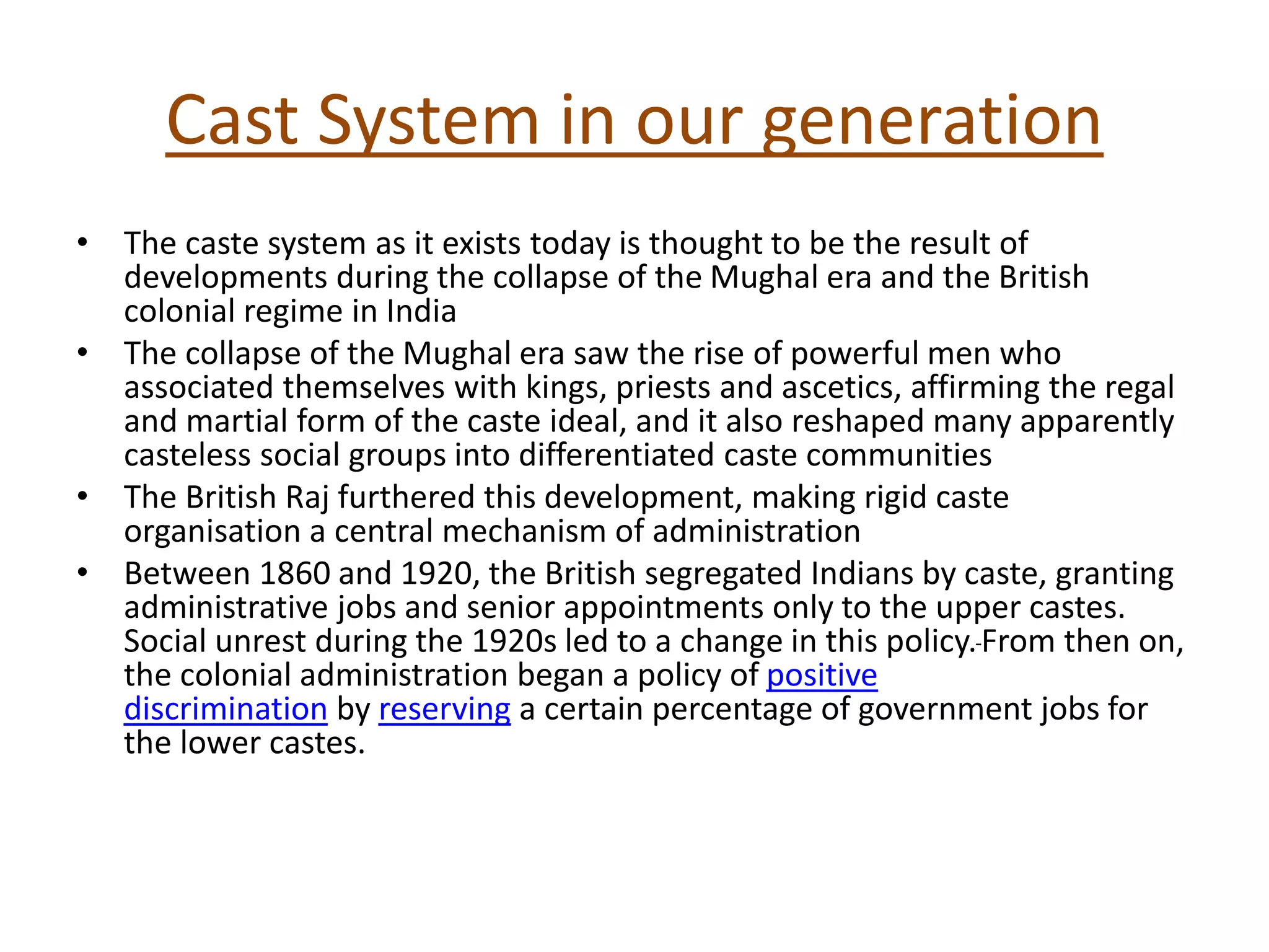 Caste system | PPTX