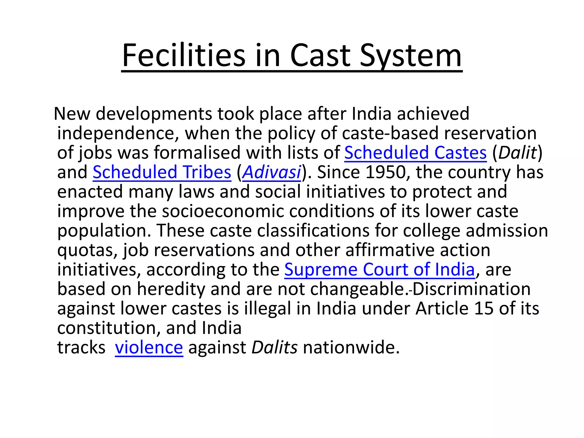 Caste system | PPTX