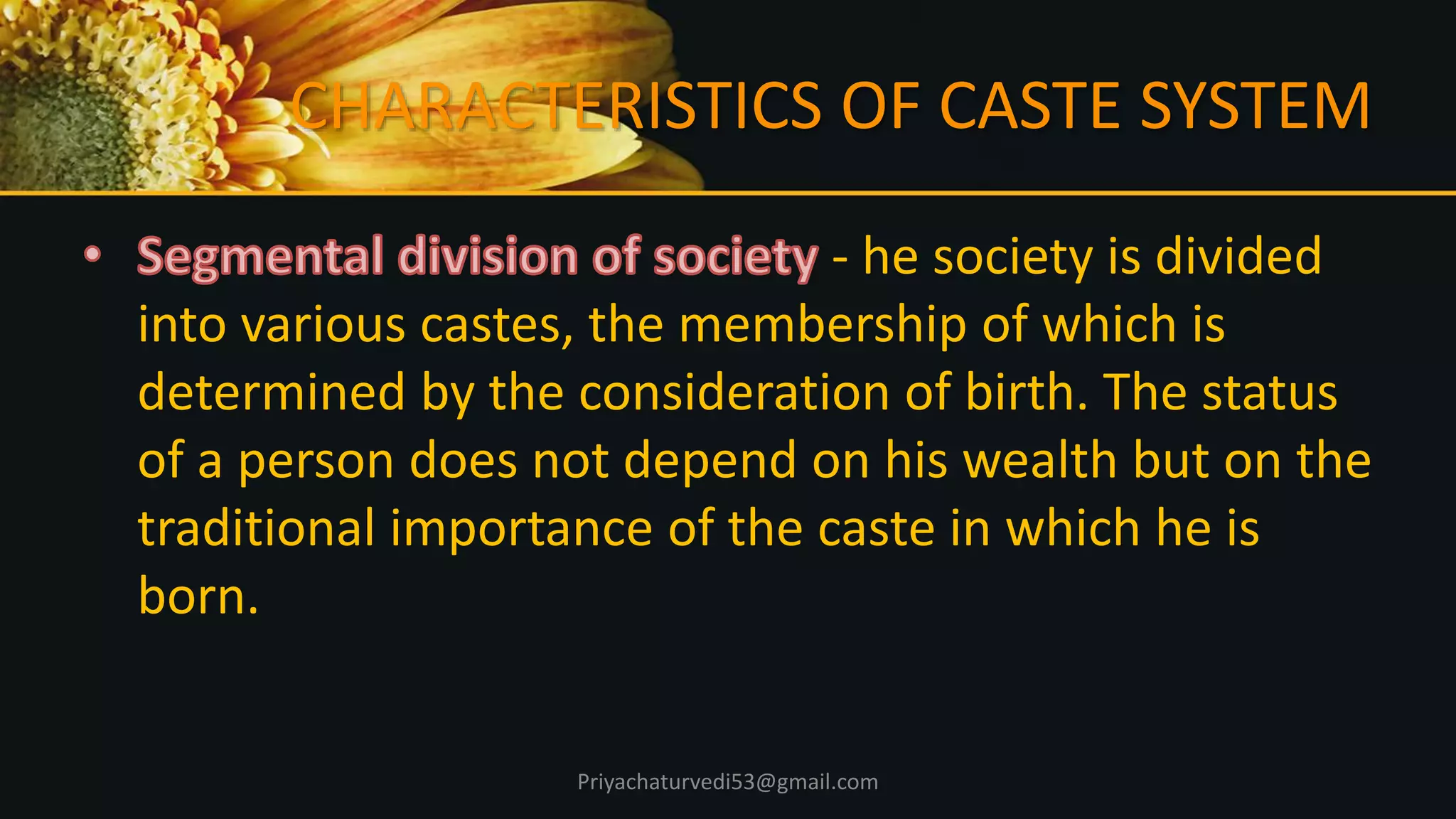 Caste system | PPTX