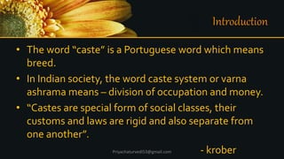 Caste system | PPTX