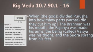 Aryan Caste System Purusha