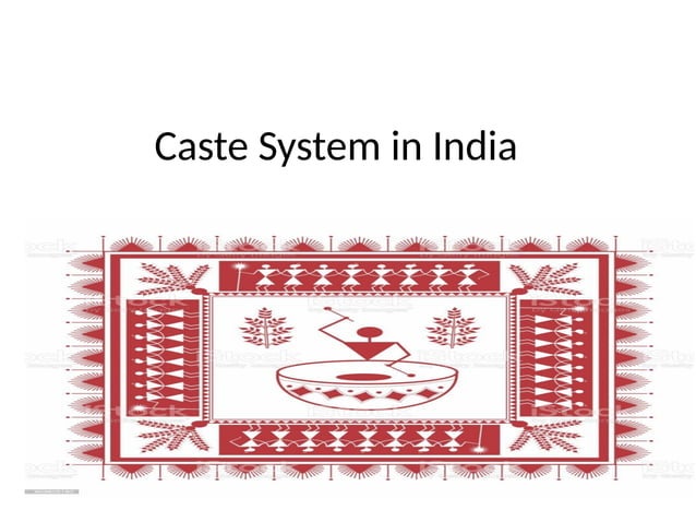 Caste system in India and Social stratification. pptx | PPTX | Hinduism ...