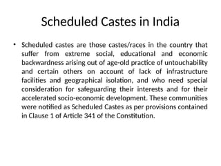 Caste system in India and Social stratification. pptx | PPTX
