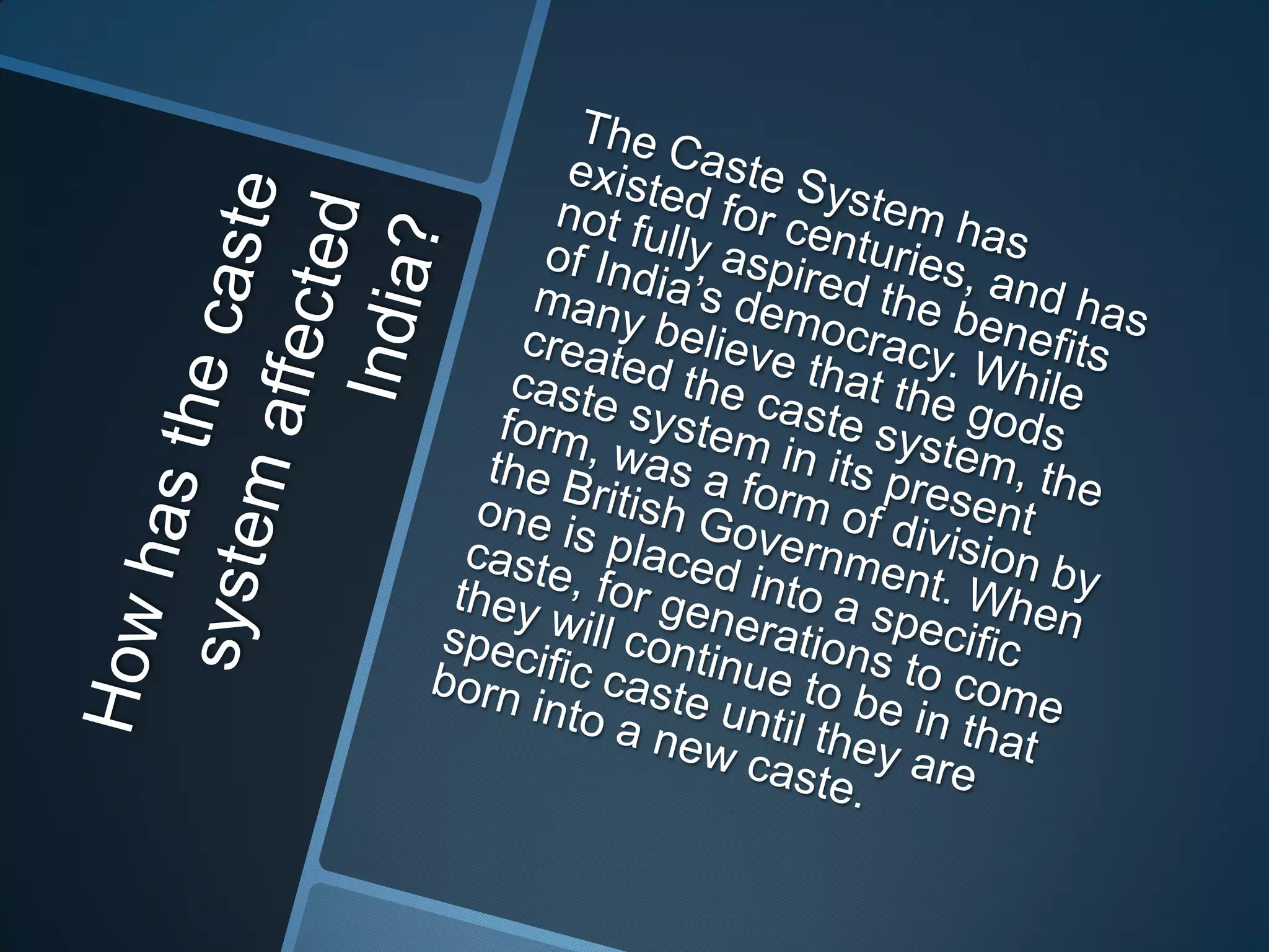 Caste system ppt | PPTX