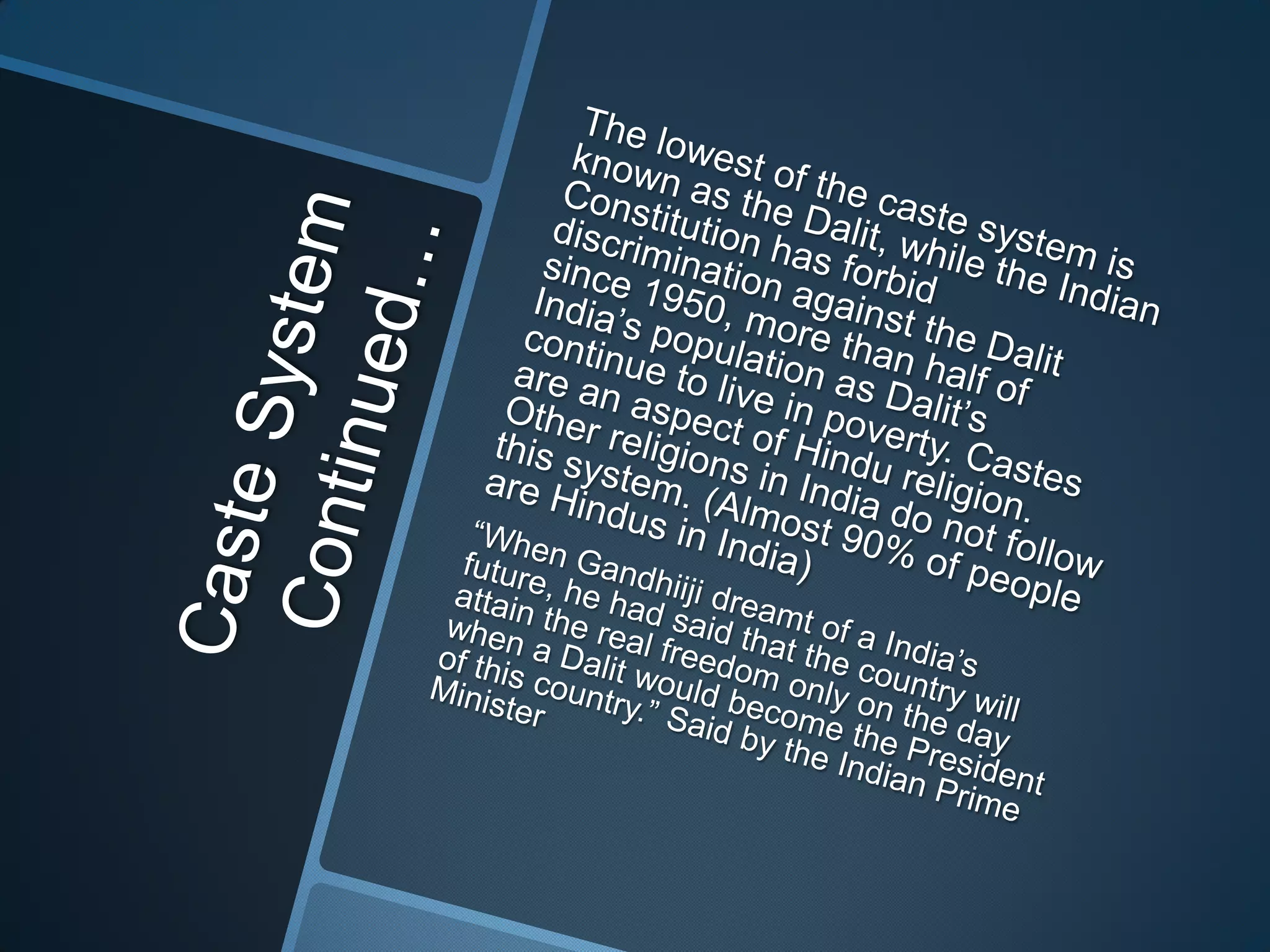 Caste system ppt | PPTX