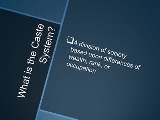 Caste system ppt | PPTX