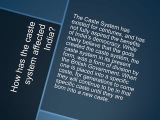 Caste system ppt | PPTX