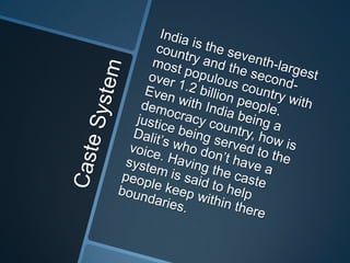 Caste system ppt | PPTX