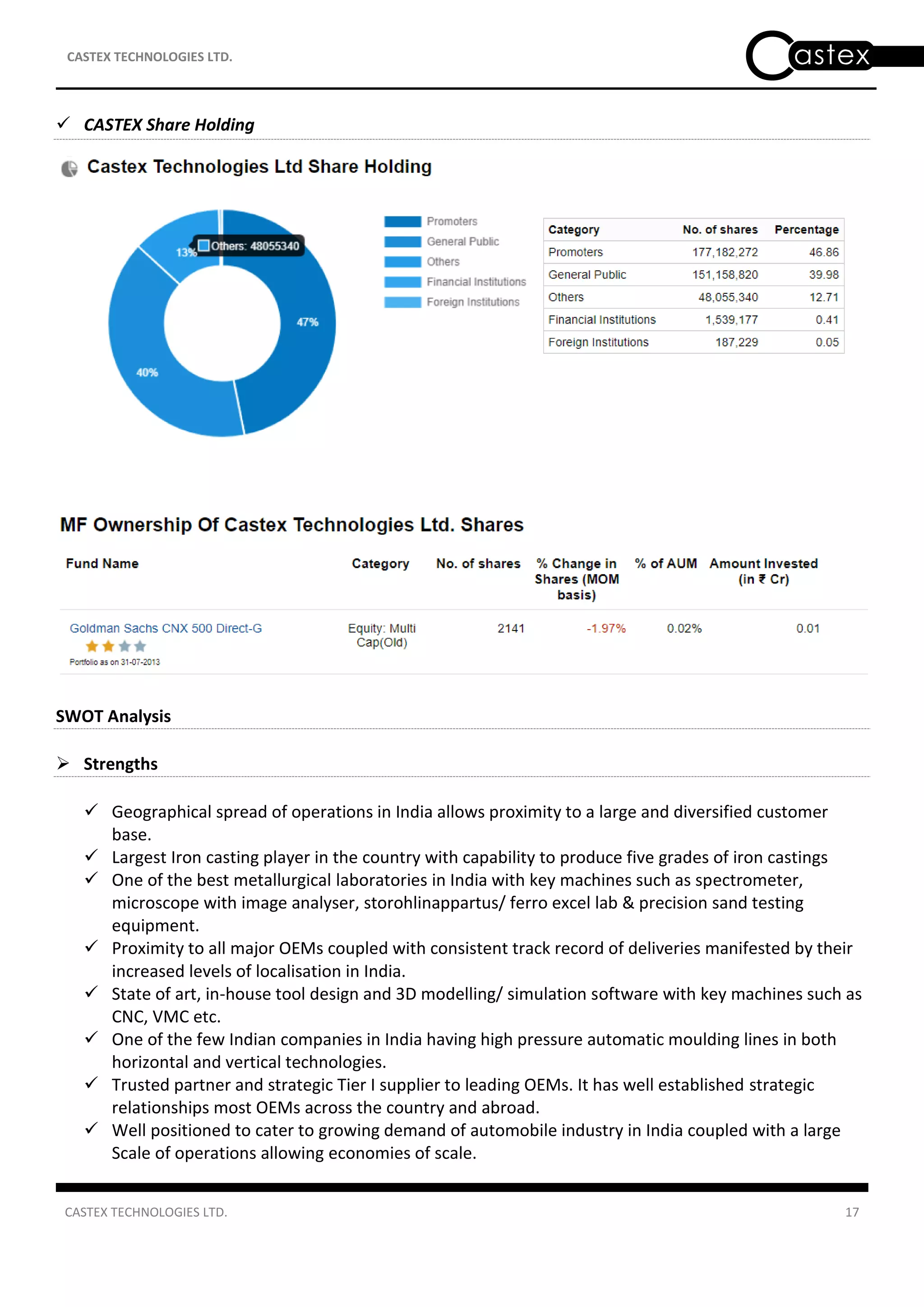 Castex Technologies Business Transformation and Operational Turnaround | PDF