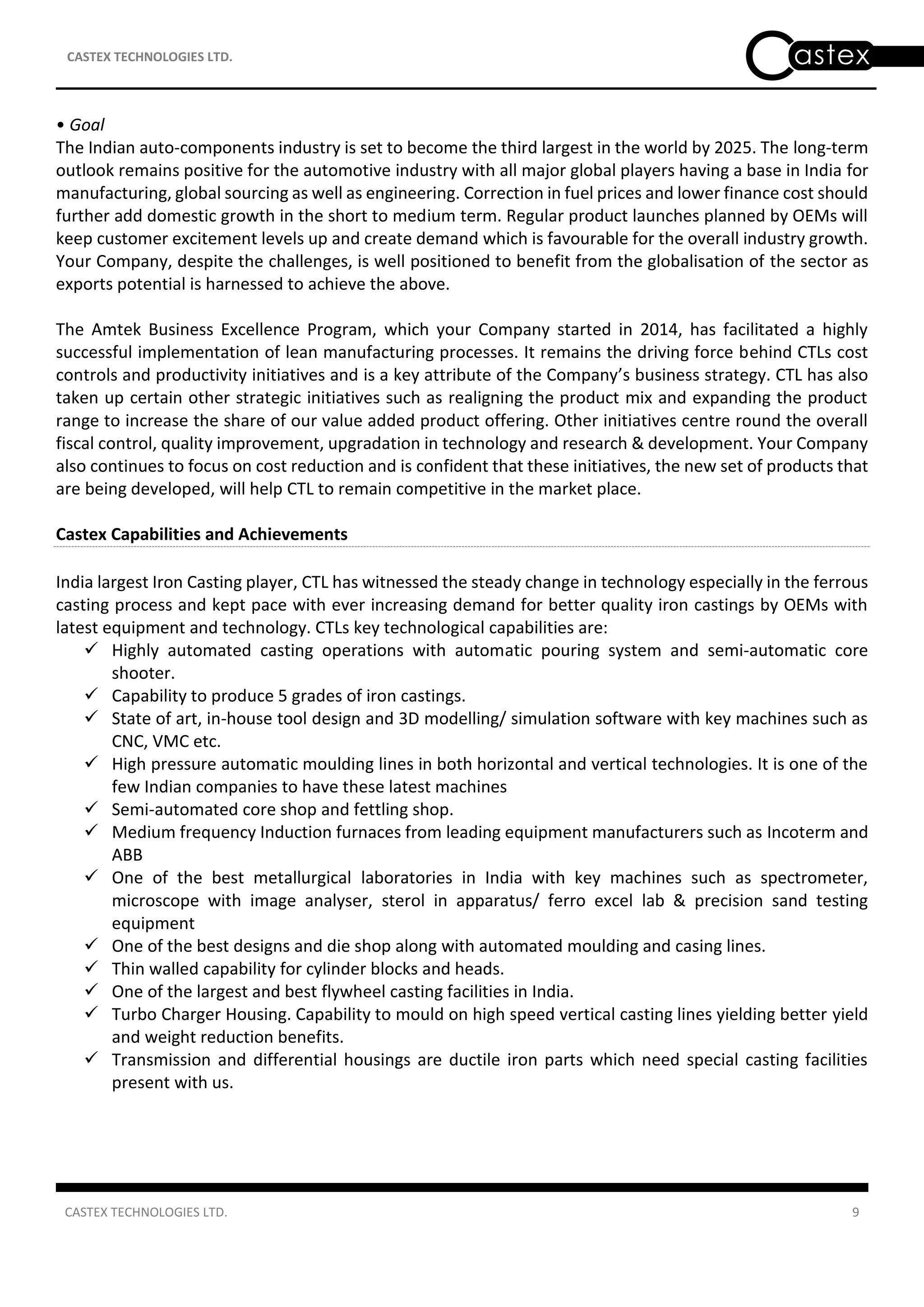 Castex Technologies Business Transformation and Operational Turnaround ...