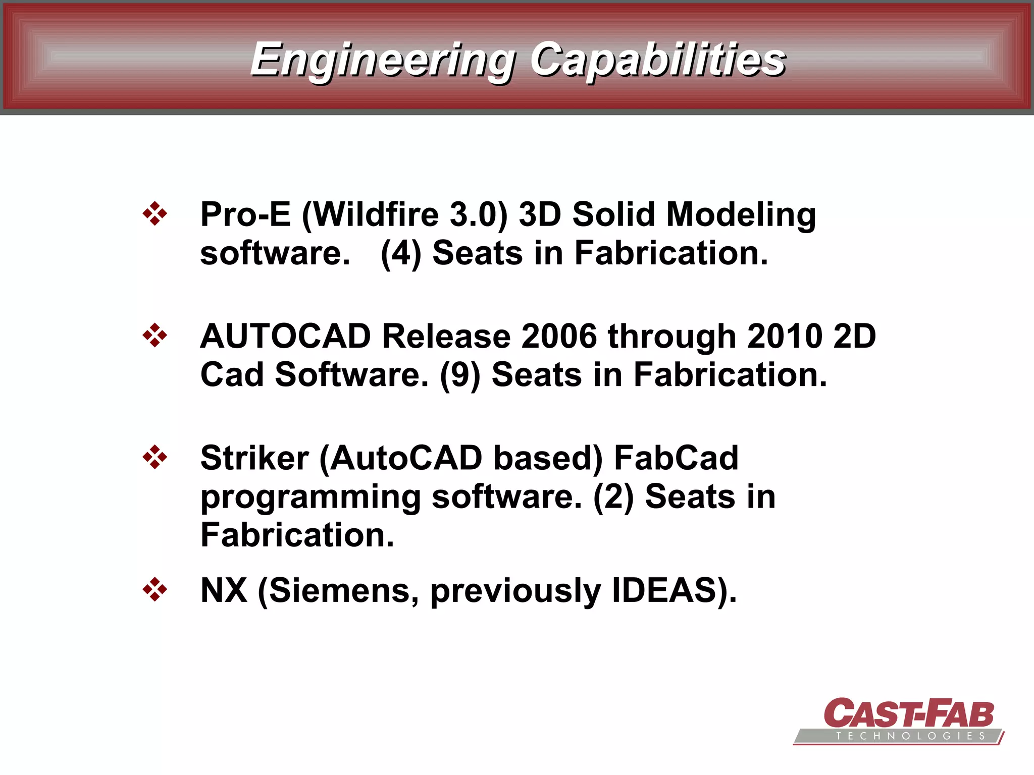 Cast Fab Fabrication Overview | PPT
