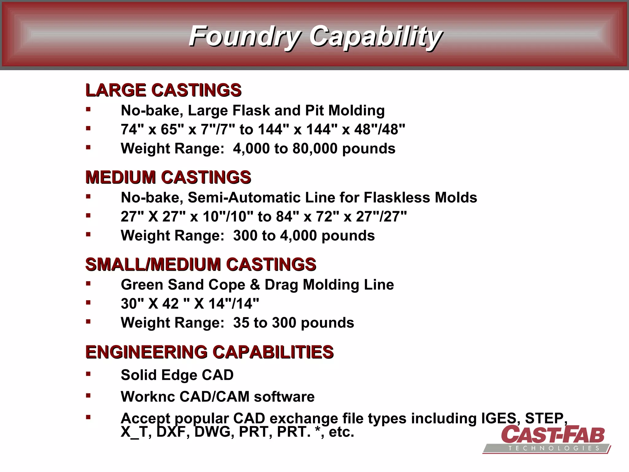 Cast Fab Fabrication Overview | PPT