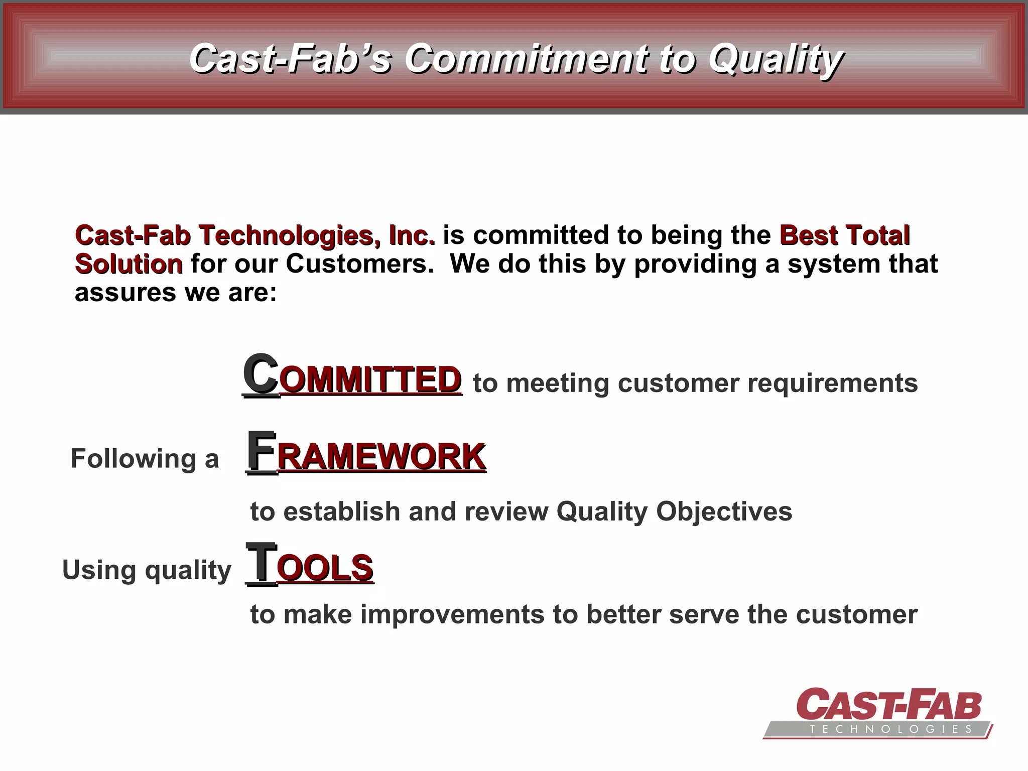 Cast Fab Fabrication Overview | PPT