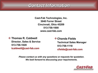 Cast Fab Foundry Overview 2 | PPT