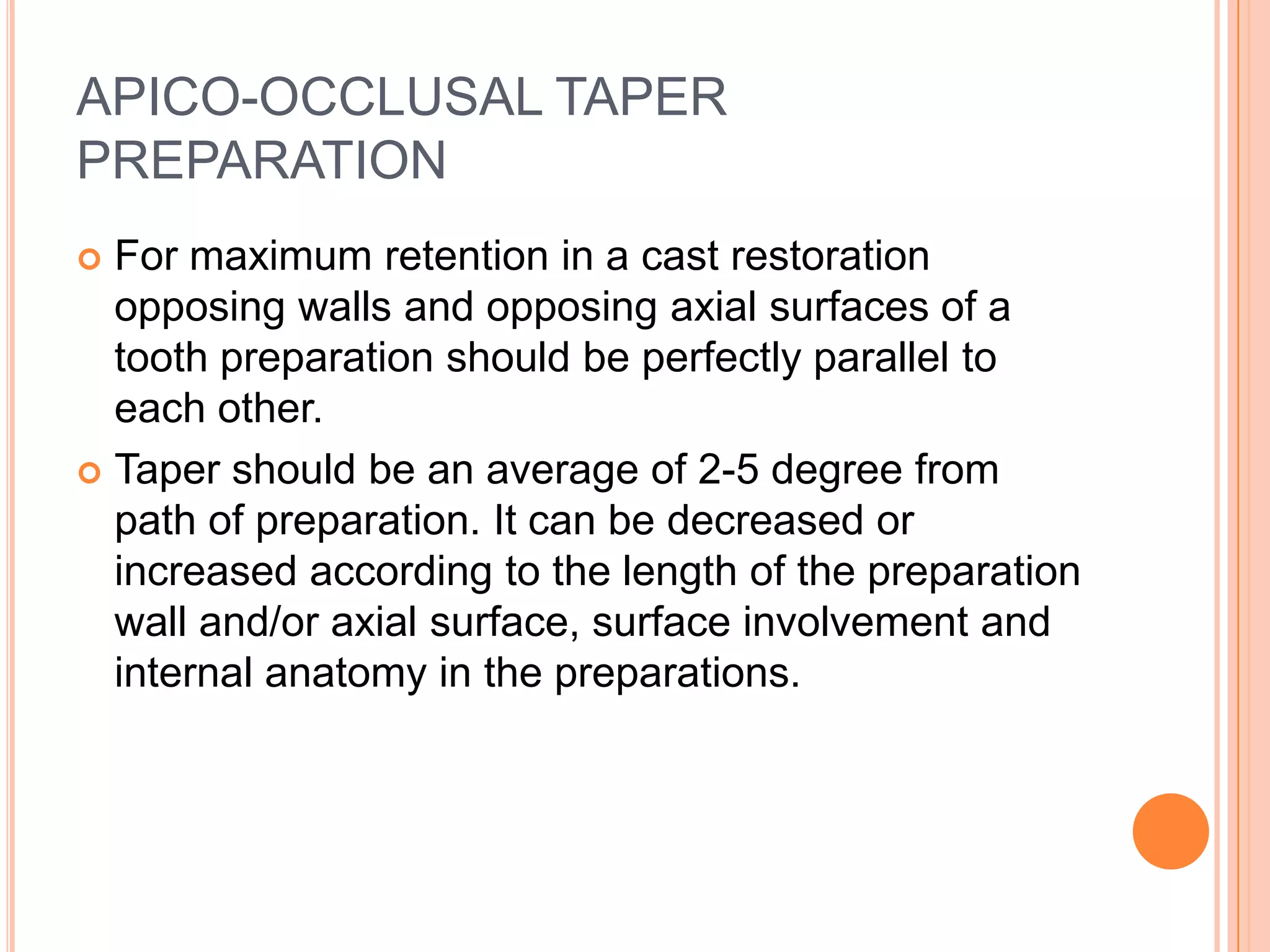 Cast gold Inlay restorations | PPTX