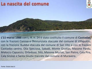 Analisi socio-demografica del comune di Castiadas | PPTX | Geography ...