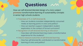 Transformative Learning - Self-Directed ESD | PDF