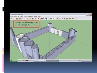 Castillo sencillo en google sketchup | PPTX