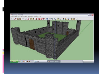 Castillo sencillo en google sketchup | PPTX