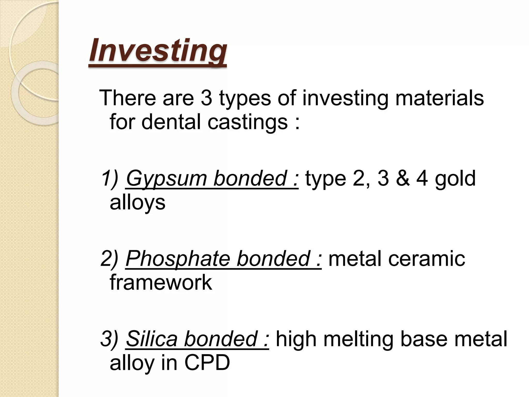 Casting in dentistry | PPTX