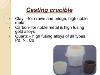 Casting in dentistry | PPTX