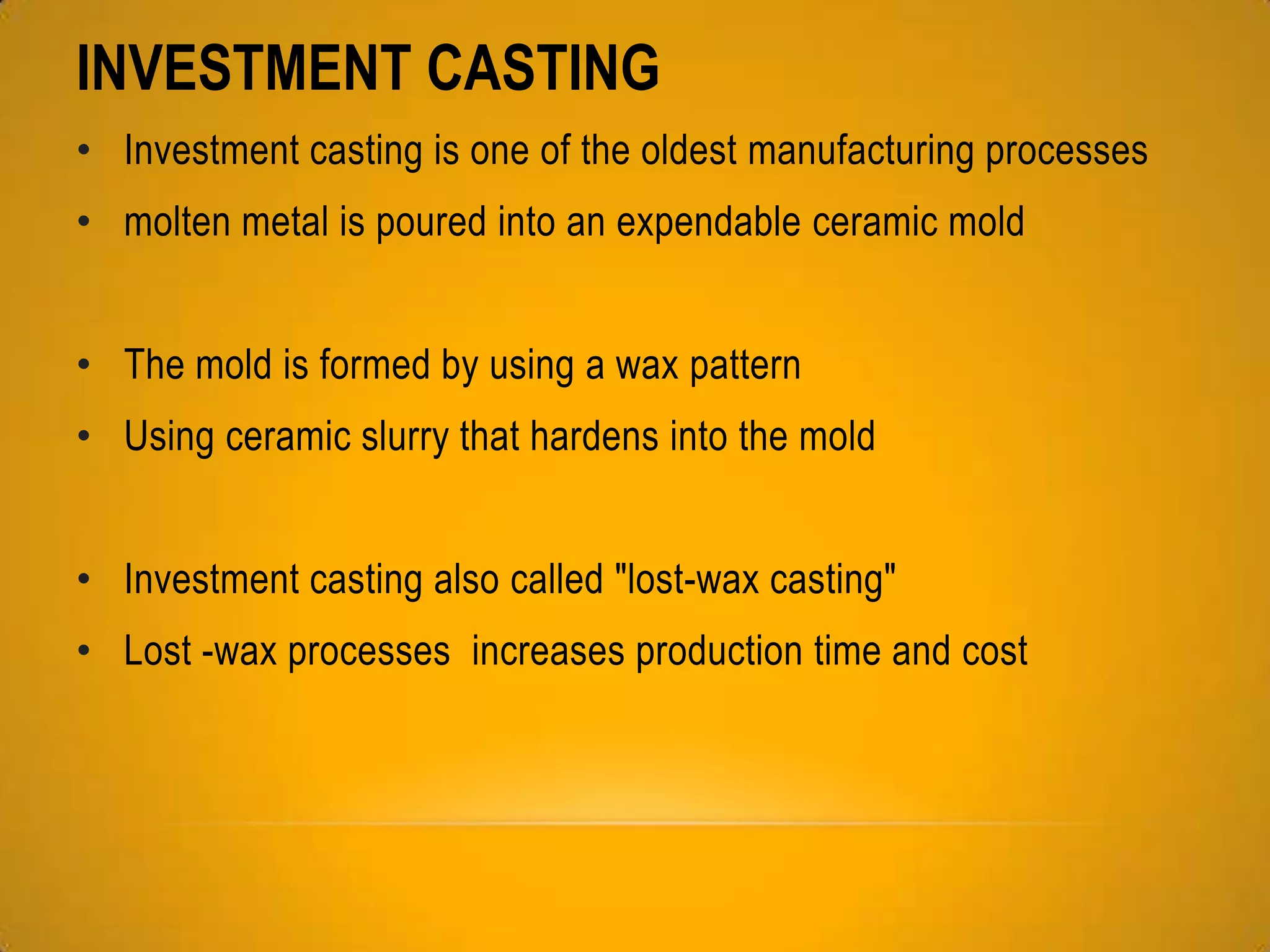 Casting & its types in metals | PPTX