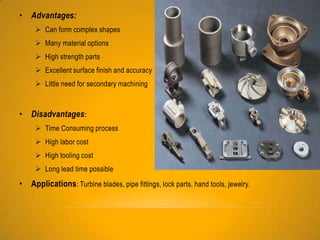 Casting & its types in metals | PPTX