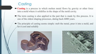 "Introduction to the Casting Process in Manufacturing" | PPT