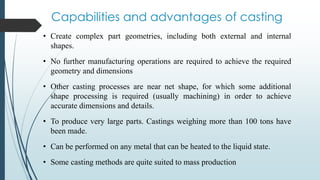 "Introduction to the Casting Process in Manufacturing" | PPT