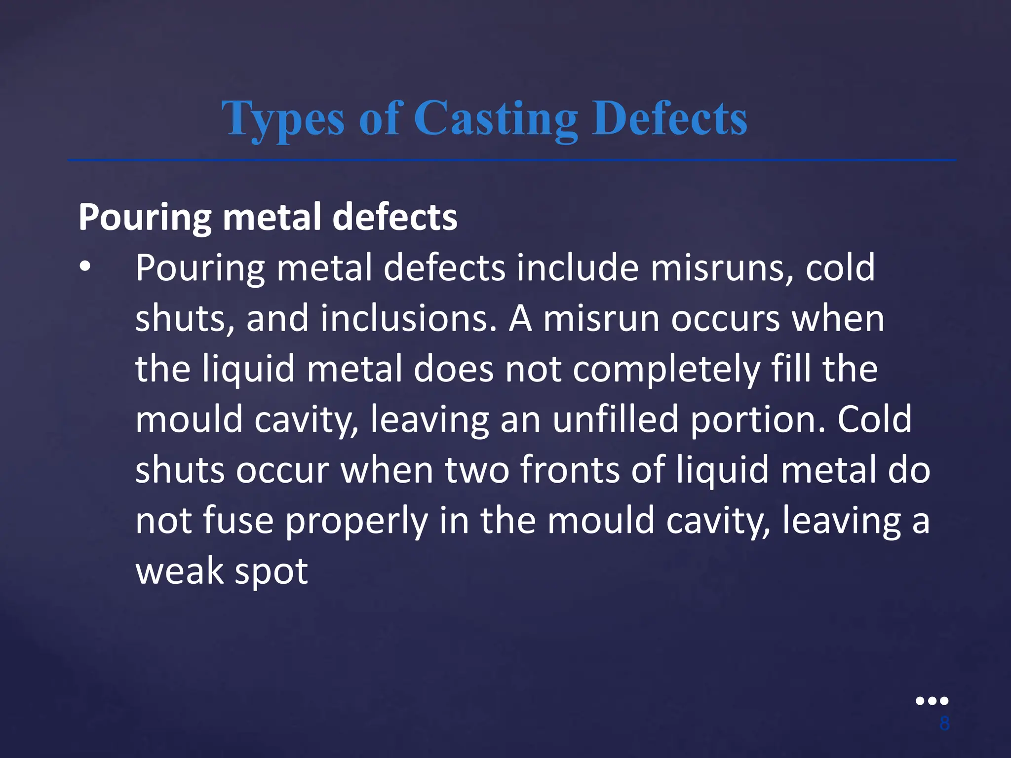 Casting Defects Ppt Pptx Casting Defects Casting Defects Casting