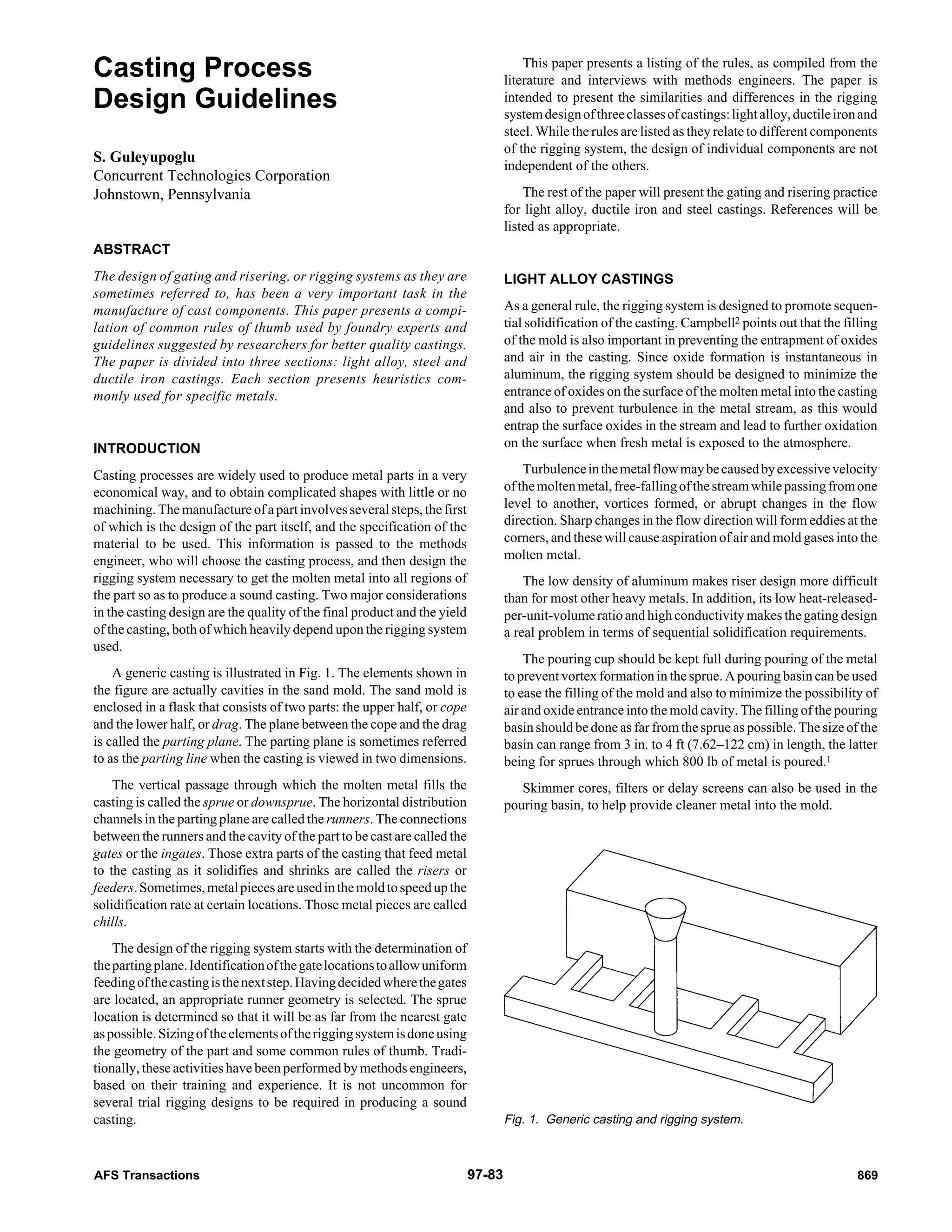 Casting guidelines | PDF