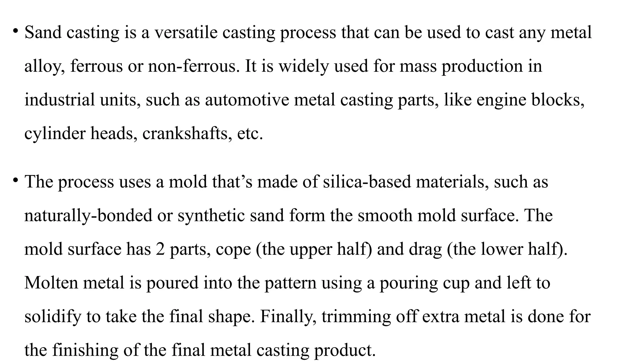 Casting Process definitions and how it is works | PPTX