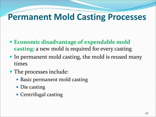 Casting Types and Processes | PPT