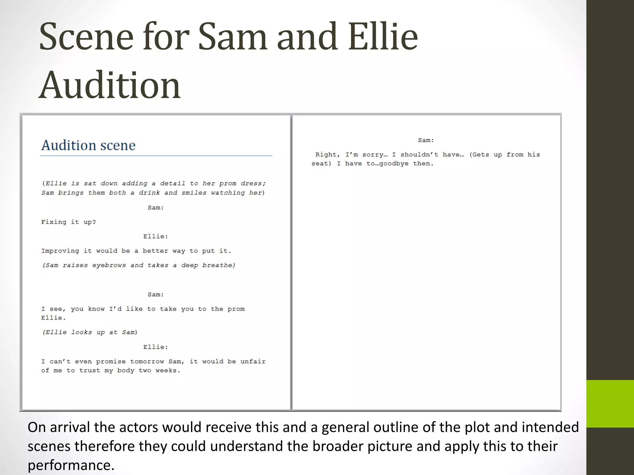 Casting and auditions | PPTX