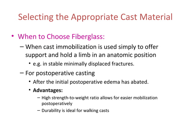 Casting and splinting principles and common pitfalls | PPT | First Aid ...