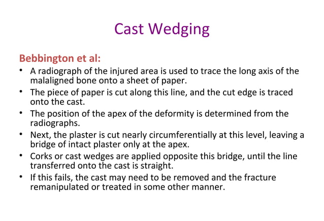 Casting and splinting principles and common pitfalls | PPT | First Aid ...