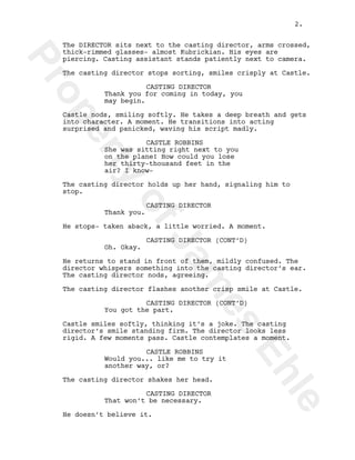 'Casting Call' Short Film Screenplay James Ehle | PDF