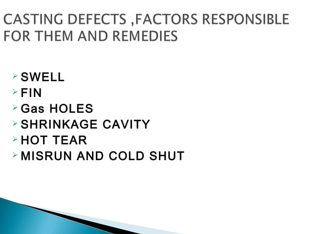 Casting defects | PPT