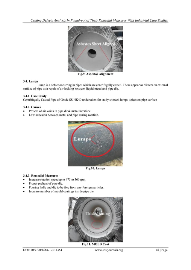 Casting Defects Analysis in Foundry and Their Remedial Measures with ...