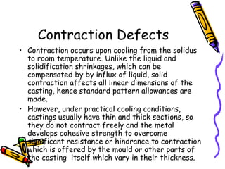 Casting defects by yaser elkelawy | PPT