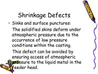 Casting defects by yaser elkelawy | PPT