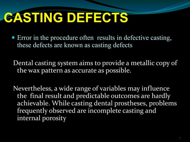 Casting defects | PPTX